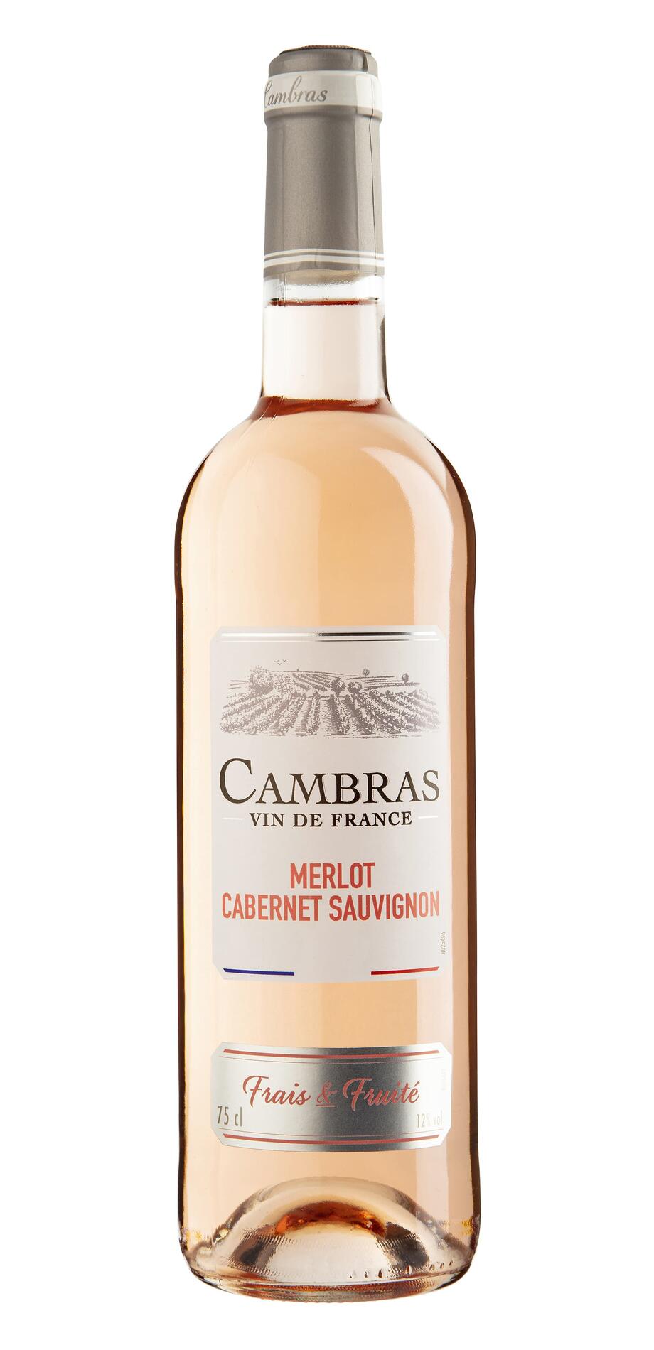 Cambras Rosé Merlot Cabernet Sauvignon Vin De France